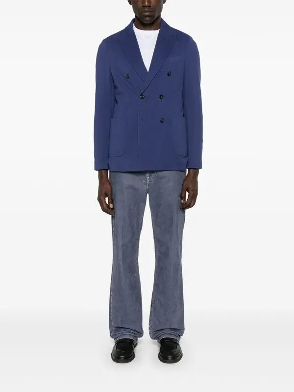 CIRCOLO 1901 Cotton Double-breasted Jacket - Purple