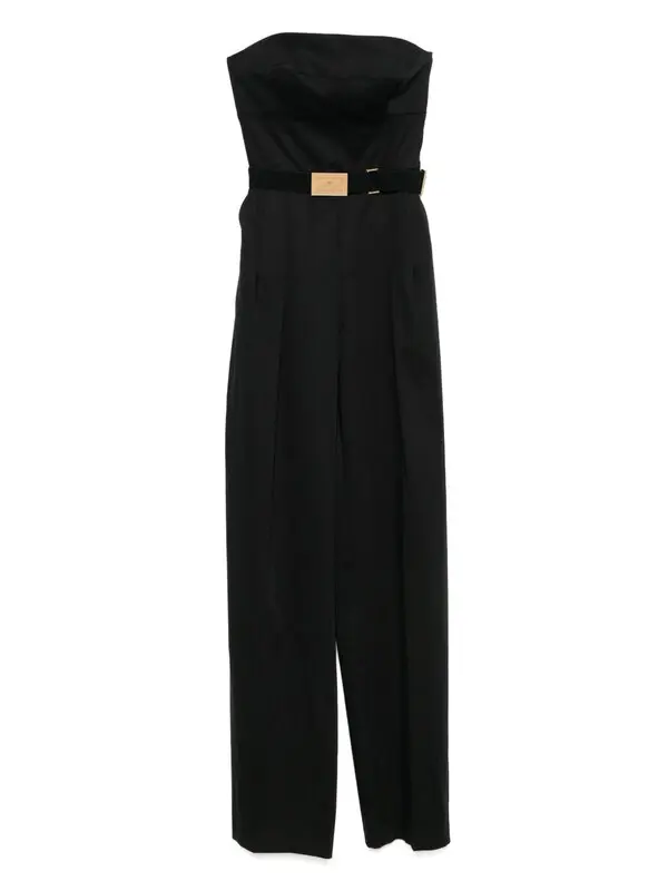 Elisabetta Franchi Long Jumpsuit - Black