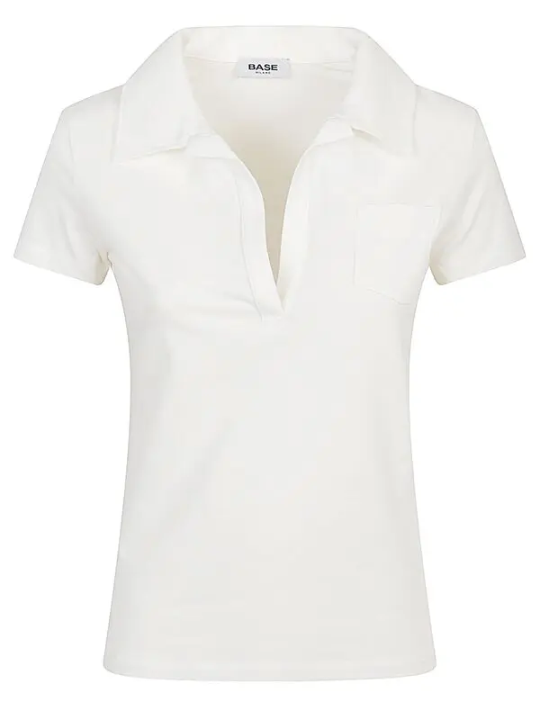 BASE Cotton Polo Shirt - White