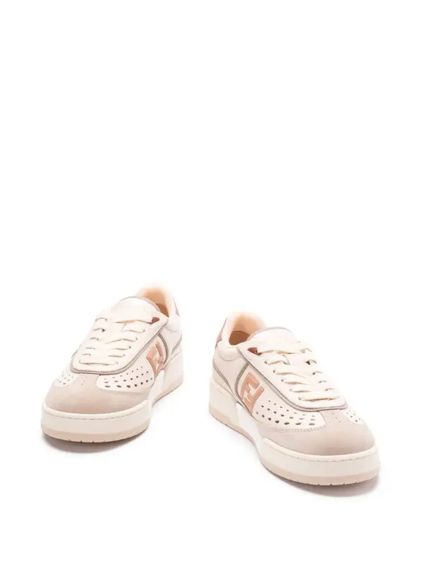Fendi Match Leather Sneakers