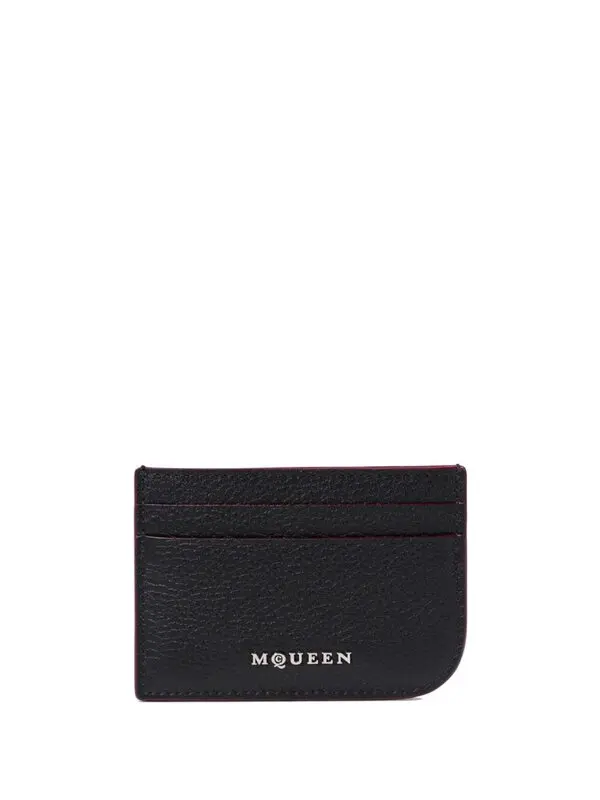Alexander McQueen Alexander Mc Queen Sling Leather Card Case - Black