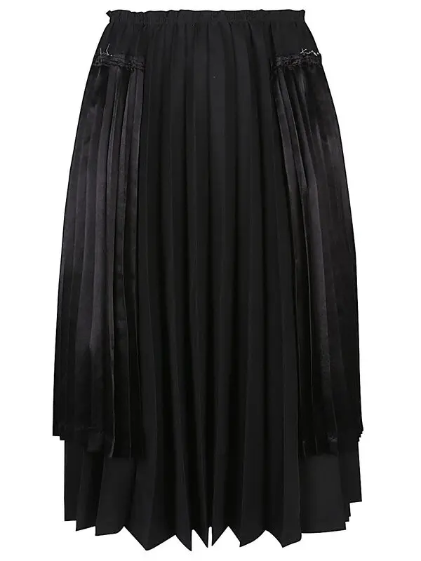 Comme Des Garçons Pleated Midi Skirt