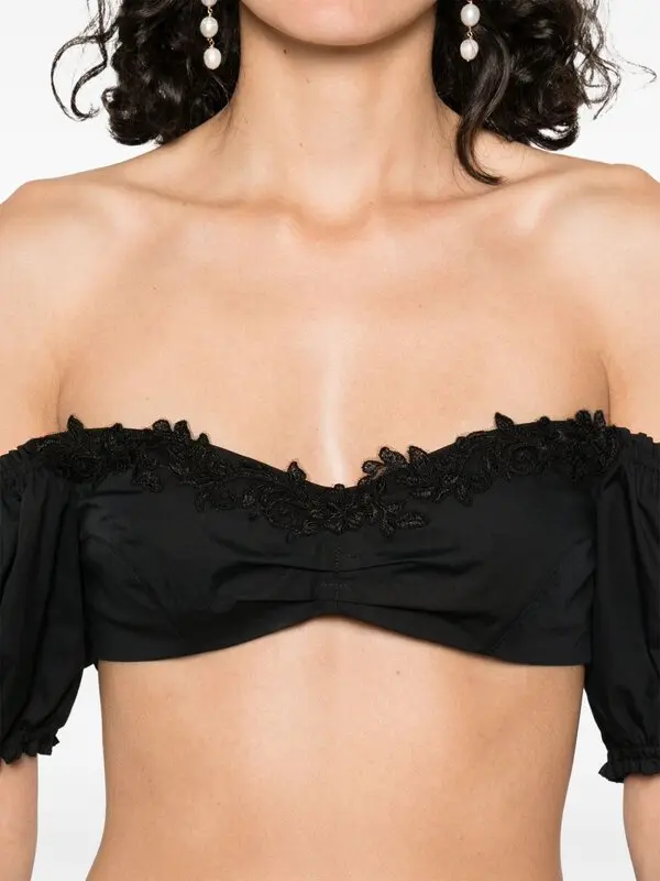 Ermanno Scervino Lace Detail Cotton Top
