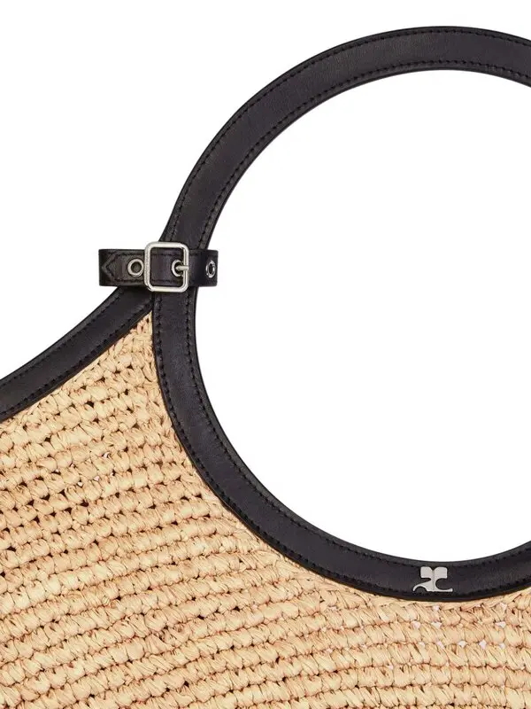 COURREGES Max Holy Raffia Tote Bag - Beige