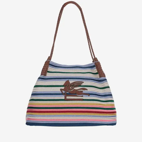 Etro Libra Medium Fabric Shopper - Red