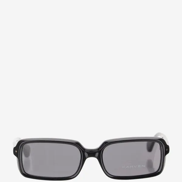 Carven Square Acetate Sunglasses - Black