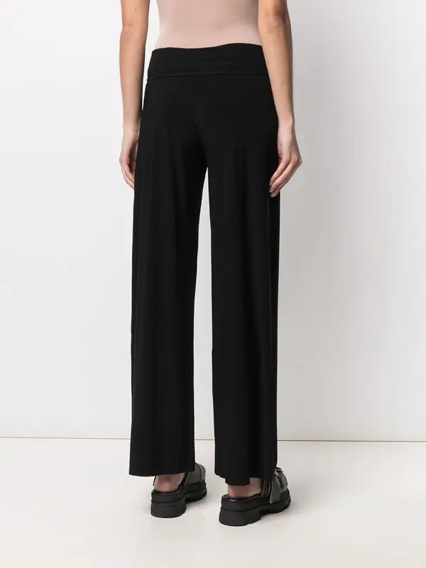 Norma Kamali Jersey Trousers - Black