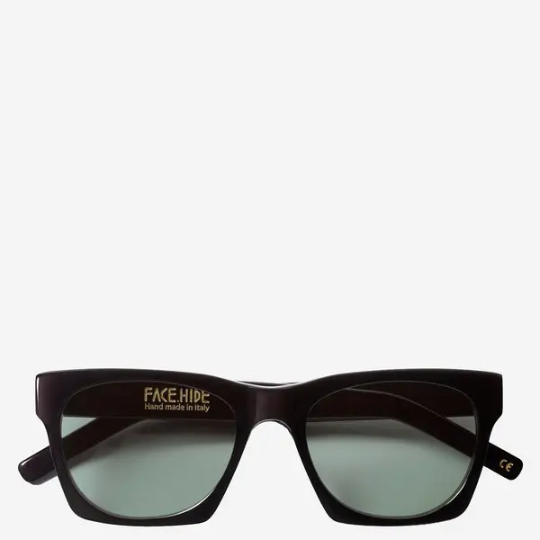 FACE.HIDE Logo Rectangular Sunglasses - Black