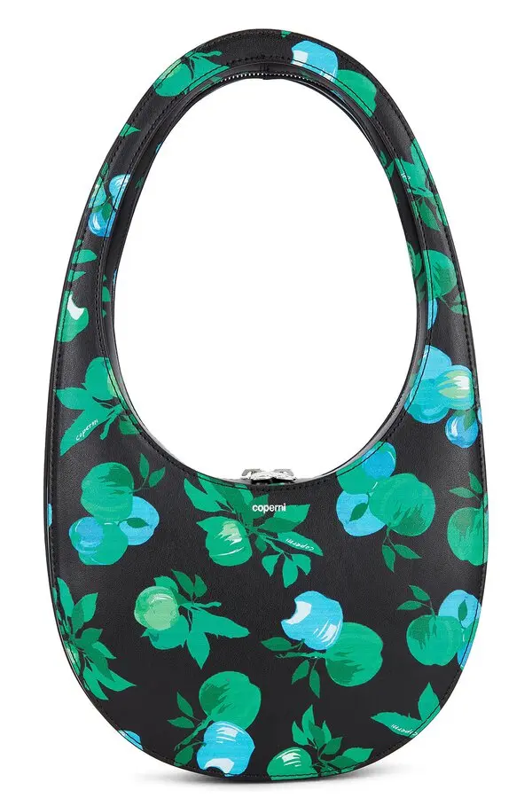 Coperni Printed Swipe Bag - Print Blue Flowers