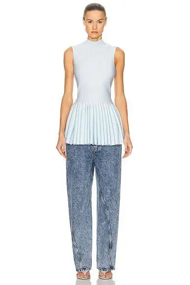 Alaïa Godet Top