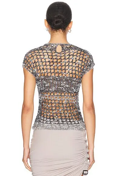 Acne Studios Crochet Crop Tee
