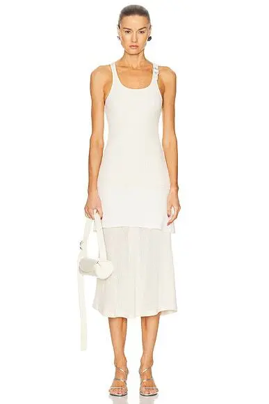 WALES BONNER Serenity Dress - Ivory