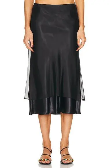 Khaite Monina Skirt - Black