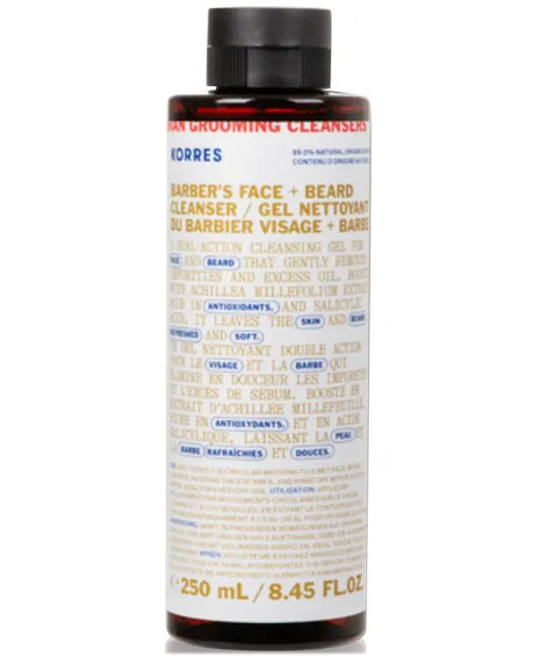 KORRES Athenian Grooming Barber's Face + Beard Cleanser - No Color