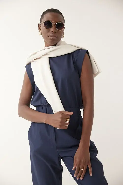 HONORS The Pant With Tuxedo Stripe - Navy