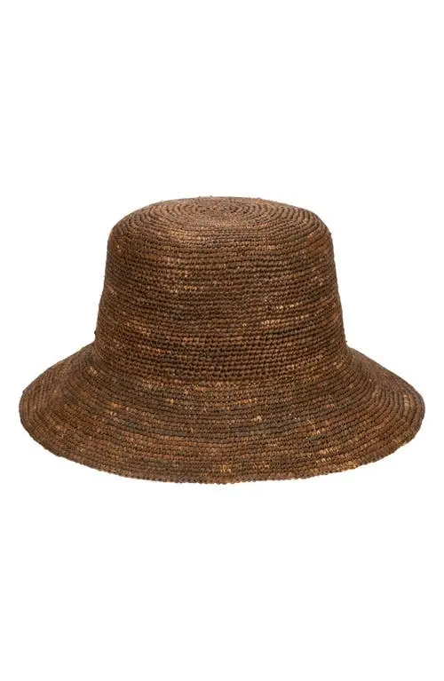 San Diego Hat Straw Bucket Hat - Chocolate