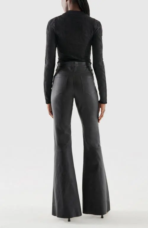 AS By DF Robbie Stretch Leather Flares