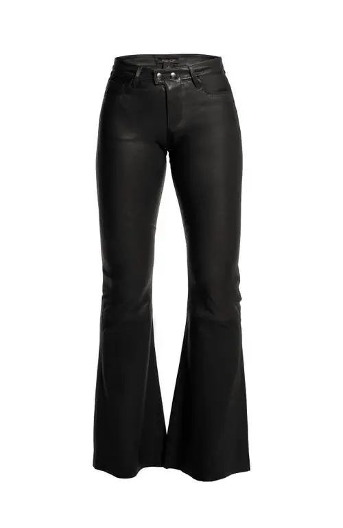 AS By DF Robbie Stretch Leather Flares