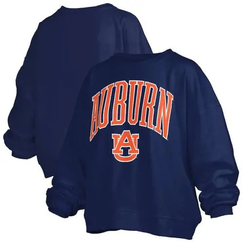 PRESSBOX Auburn Tigers Oversized Pullover Sweatshirt