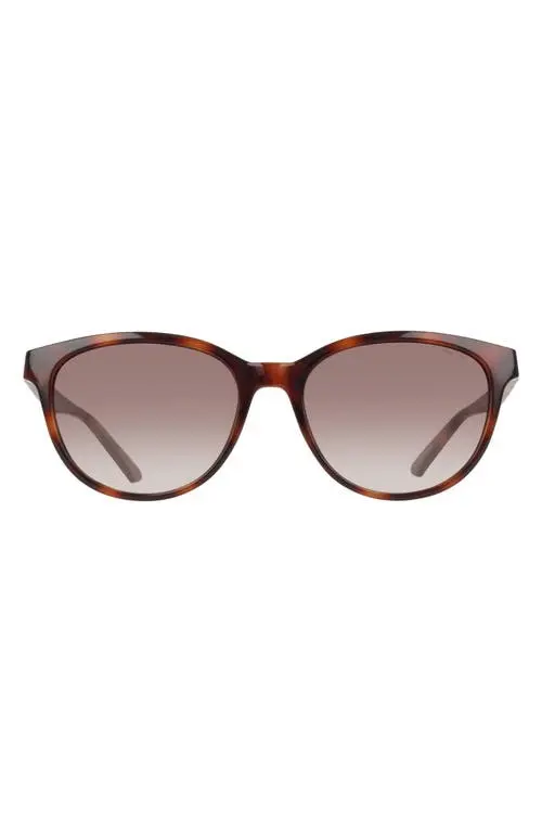 Nike Vital Trend 55mm Gradient Round Sunglasses - Tortoise / Brown Gradient