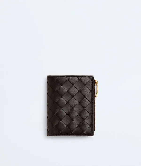 Bottega Veneta Intrecciato Small Bi-fold Wallet - Fondant