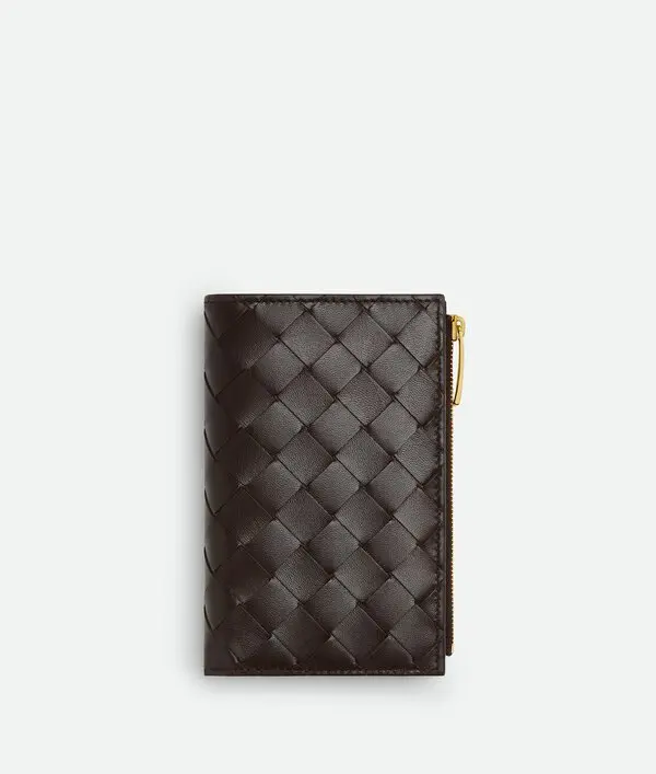 BOTTEGA  VENETA Intrecciato Medium Bi-fold Wallet - Fondant