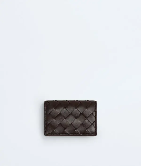 Bottega Veneta Intrecciato Business Card Case - Fondant
