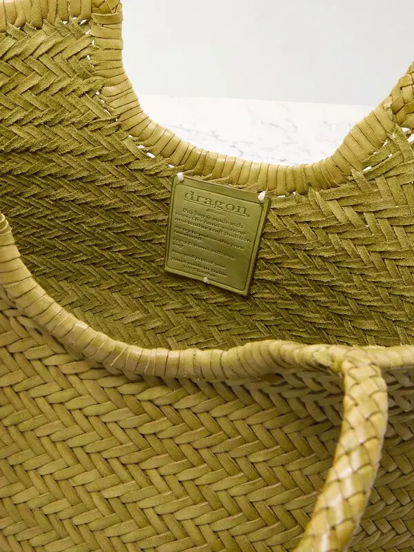 Dragon Diffusion Nantucket Large Woven Leather Tote