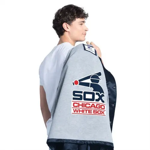 STARTER Chicago White Sox Cooperstown Collection Point Full-snap Coaches Jacket