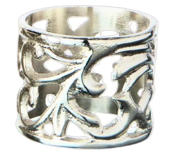 GODINGER 20th Century Silver Baroque Napkin Ring Set