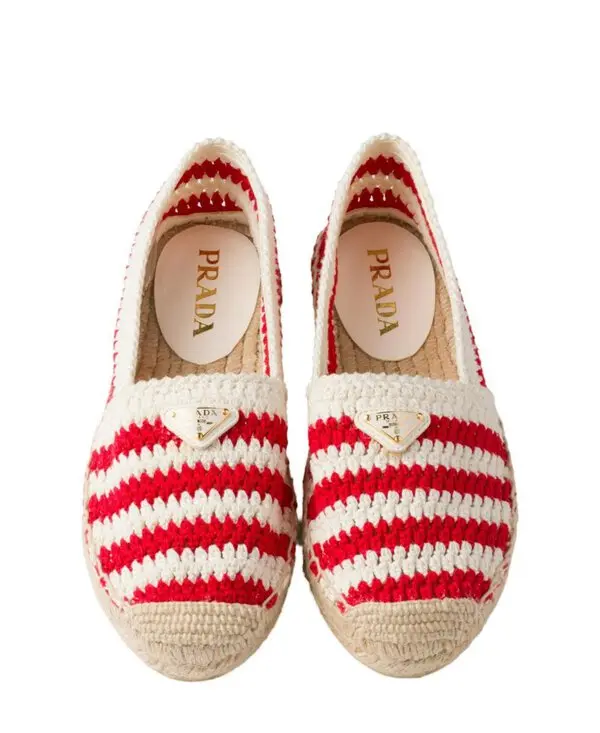Prada Crochet Espadrilles
