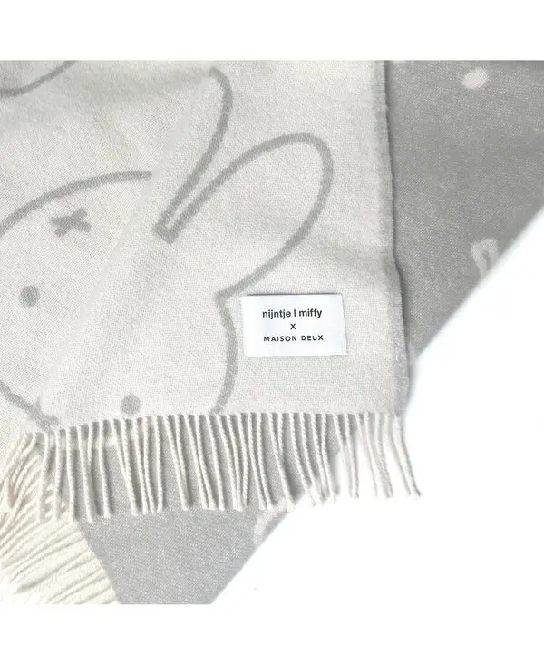 MAISON DEUX Miffy Blanket, 4.25' X 6.5