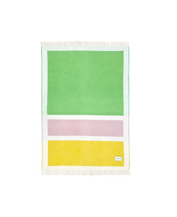 MAISON DEUX Color Block No.2 Blanket, 4.25' X 6.5