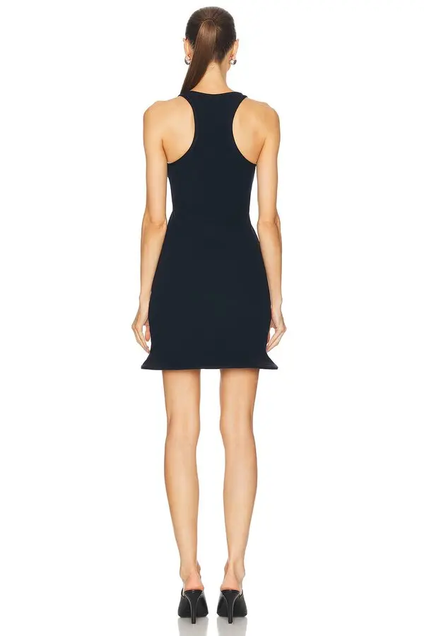 COURREGES Meduse Rib Knit Dress - Navy