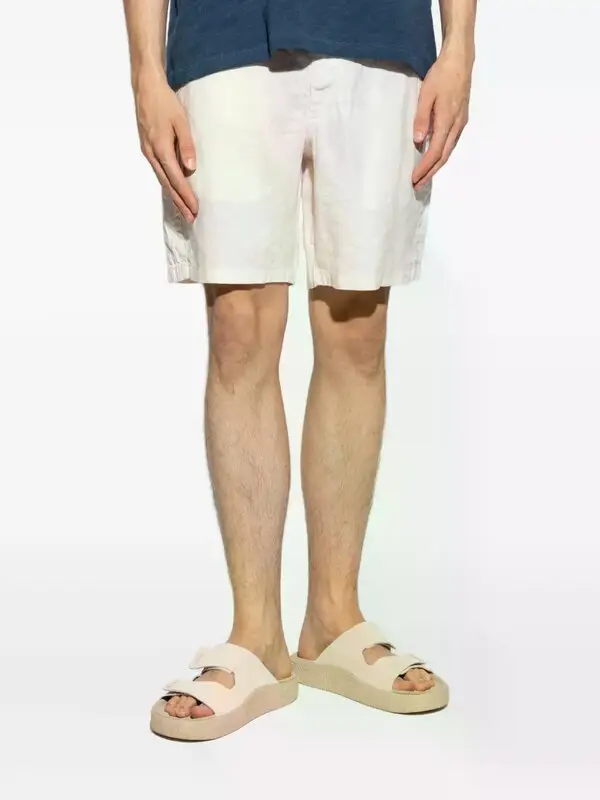 Rag & Bone Linen Above-knee Shorts - Neutrals