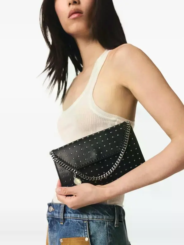 Stella McCartney Falabella Star Studs Cross Body Bag - Black