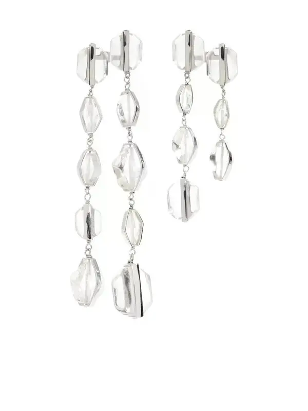 JIL SANDER Drop Earrings - Silver
