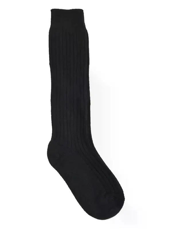 JIL SANDER Wool Socks - Black