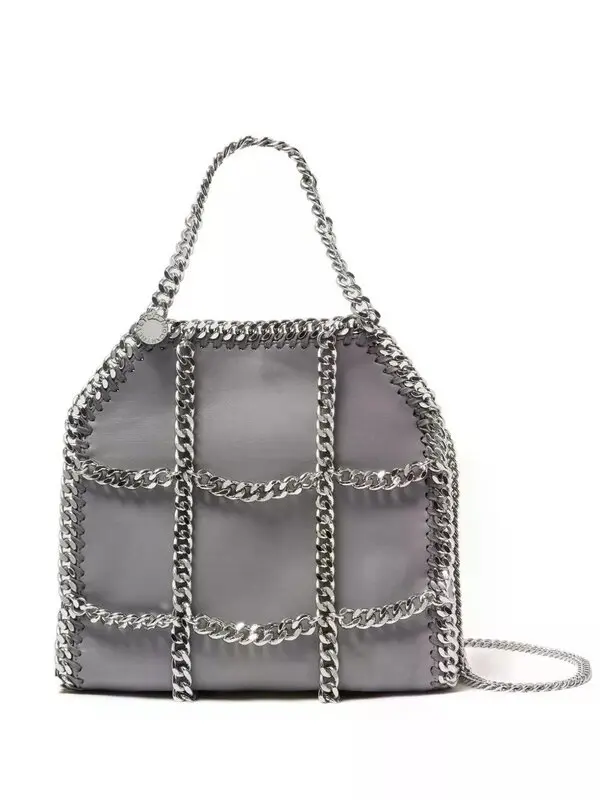 Stella McCartney Falabella Chain Cage Tote Bag - Grey