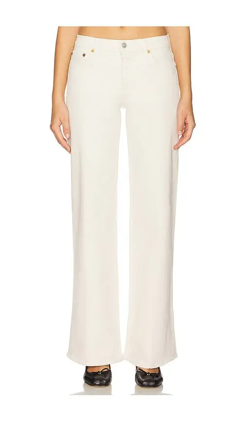 RE/DONE Mid-rise Wide-leg Jeans - Crema