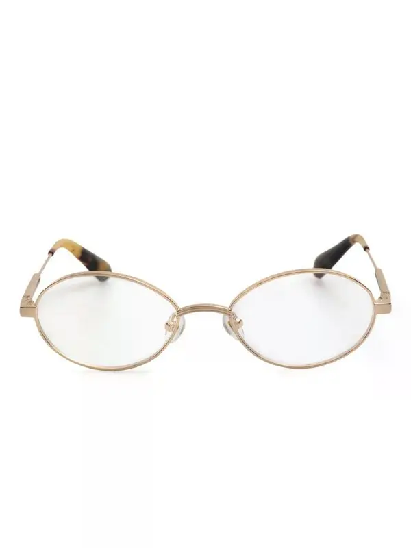 Jacquemus Oval-frame Glasses - Gold