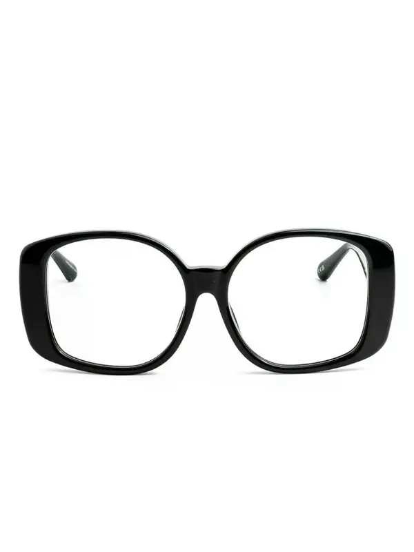 Linda Farrow Square Frame Glasses - Black