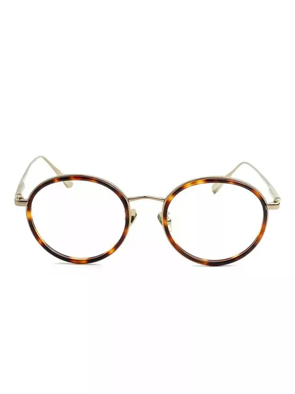 Linda Farrow Round-frame Eyeglasses - Brown
