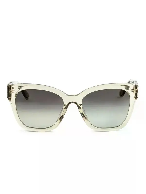 Linda Farrow Square Frame Sunglasses - White