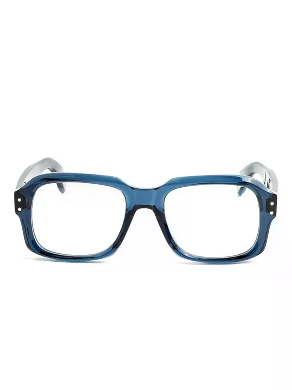 CUTLER & GROSS Rectangle-frame Eyeglasses - Blue