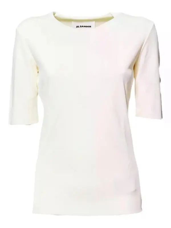 JIL SANDER Crepe T-shirt - White