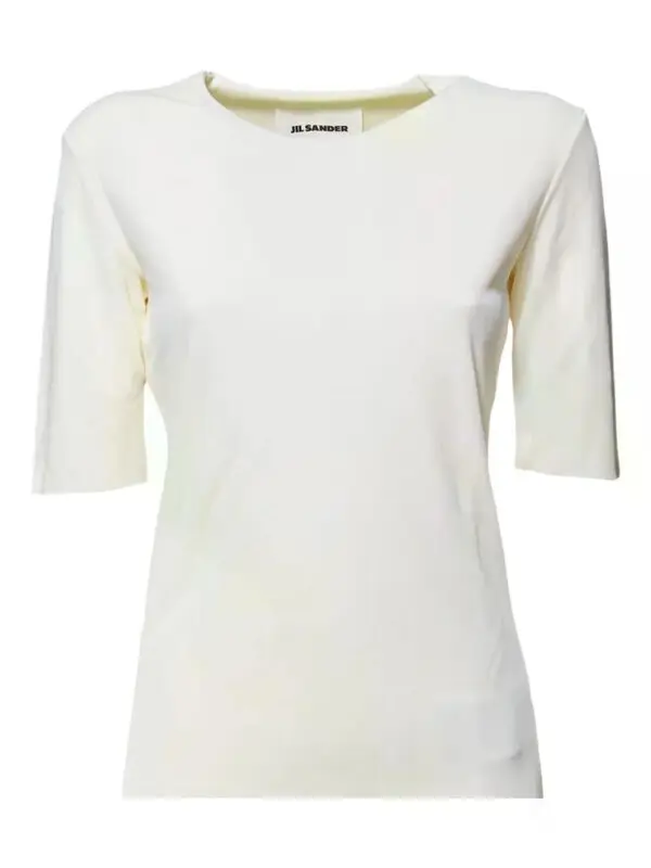 JIL SANDER Crepe T-shirt - White