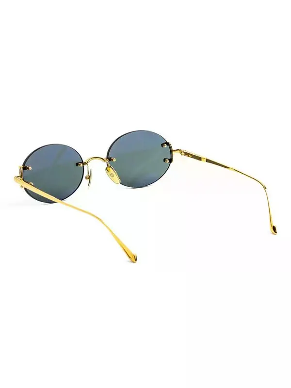 Linda Farrow Round Frame Sunglasses
