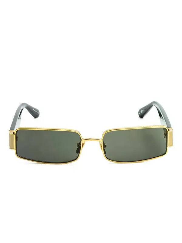 Linda Farrow Square-frame Sunglasses - Gold