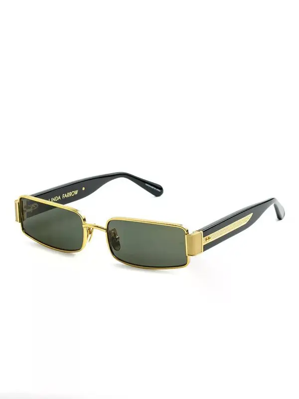 Linda Farrow Square-frame Sunglasses - Gold